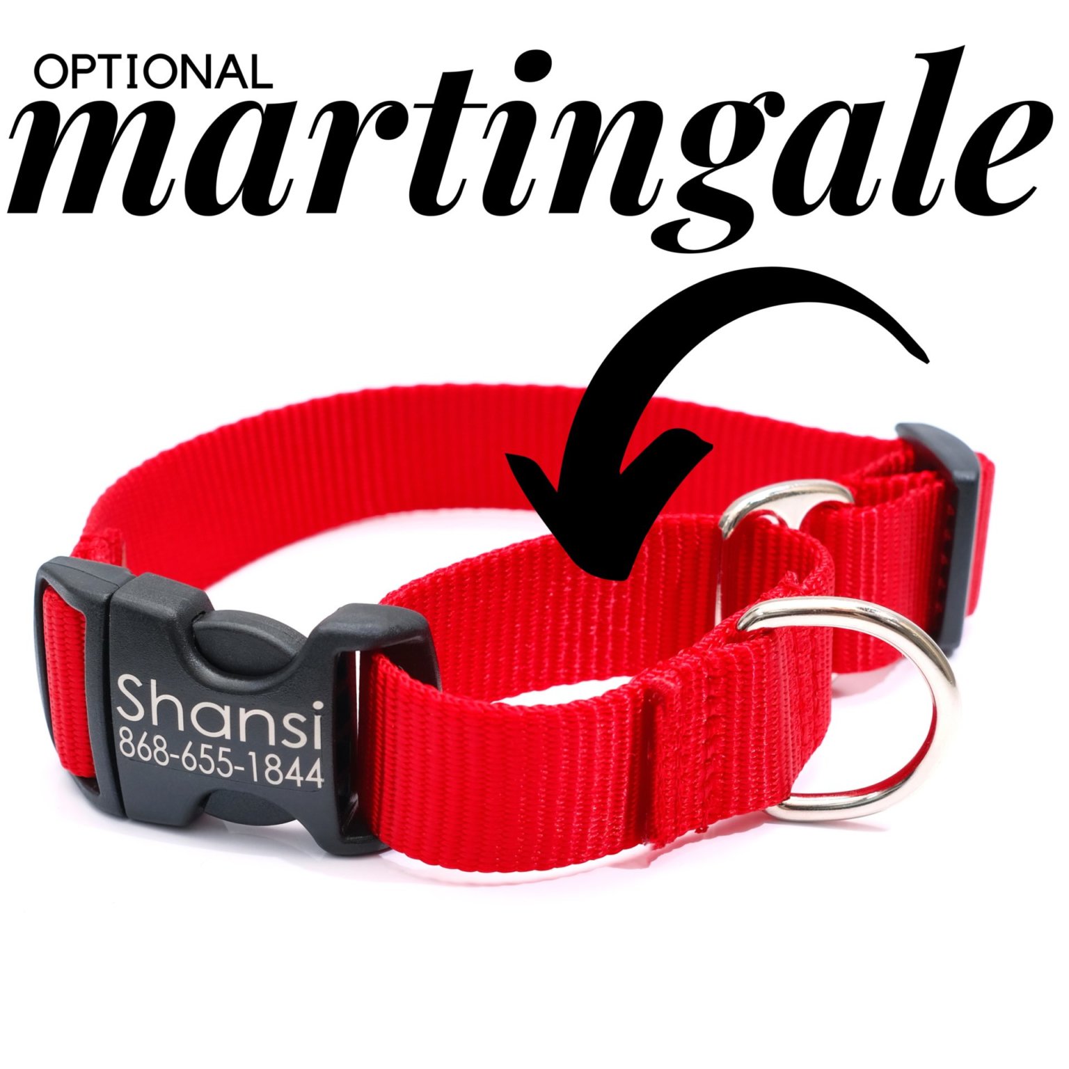 Fire Hydrant Red Nylon Webbing Collar