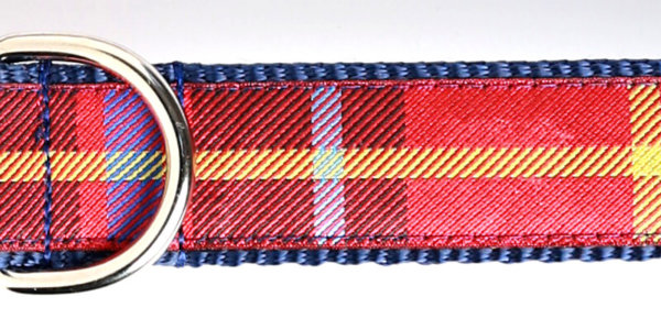 Scotty - Traditional Plaid Dog Collar with Laser Engraved Buckle