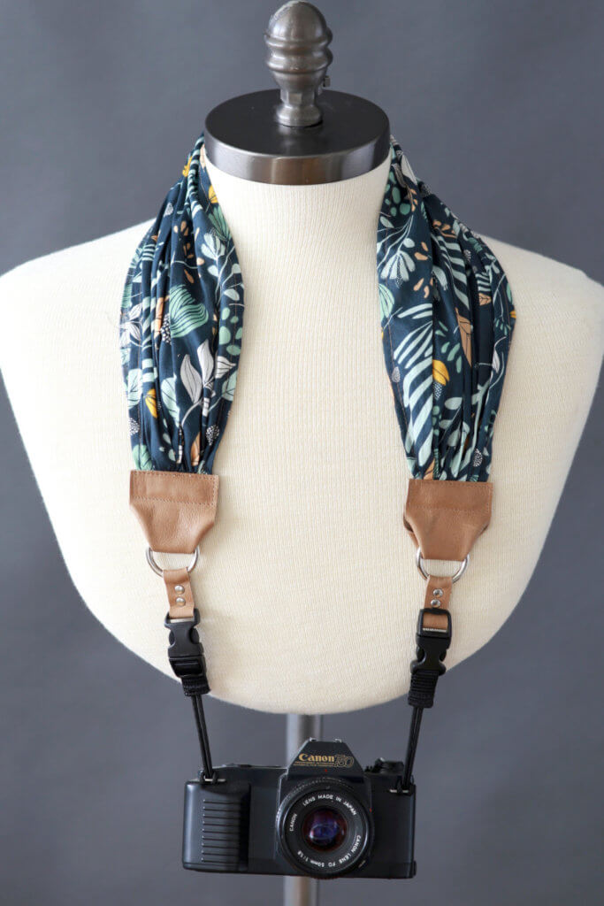 DSLR Scarf Camera Strap -- 'Maya' Botanical Camera Strap