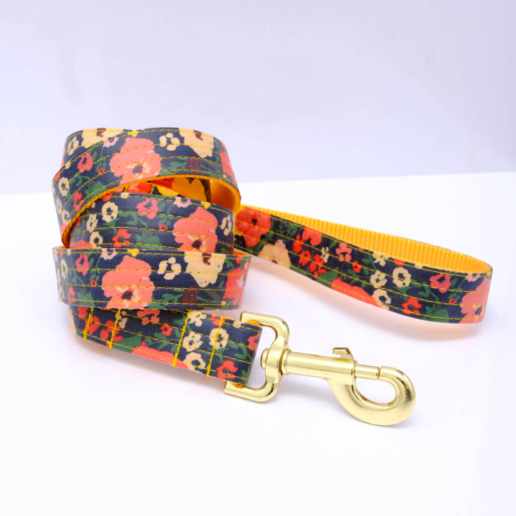 Easy On Laminated Cotton Dog Harness - Meadow Floral | Custom