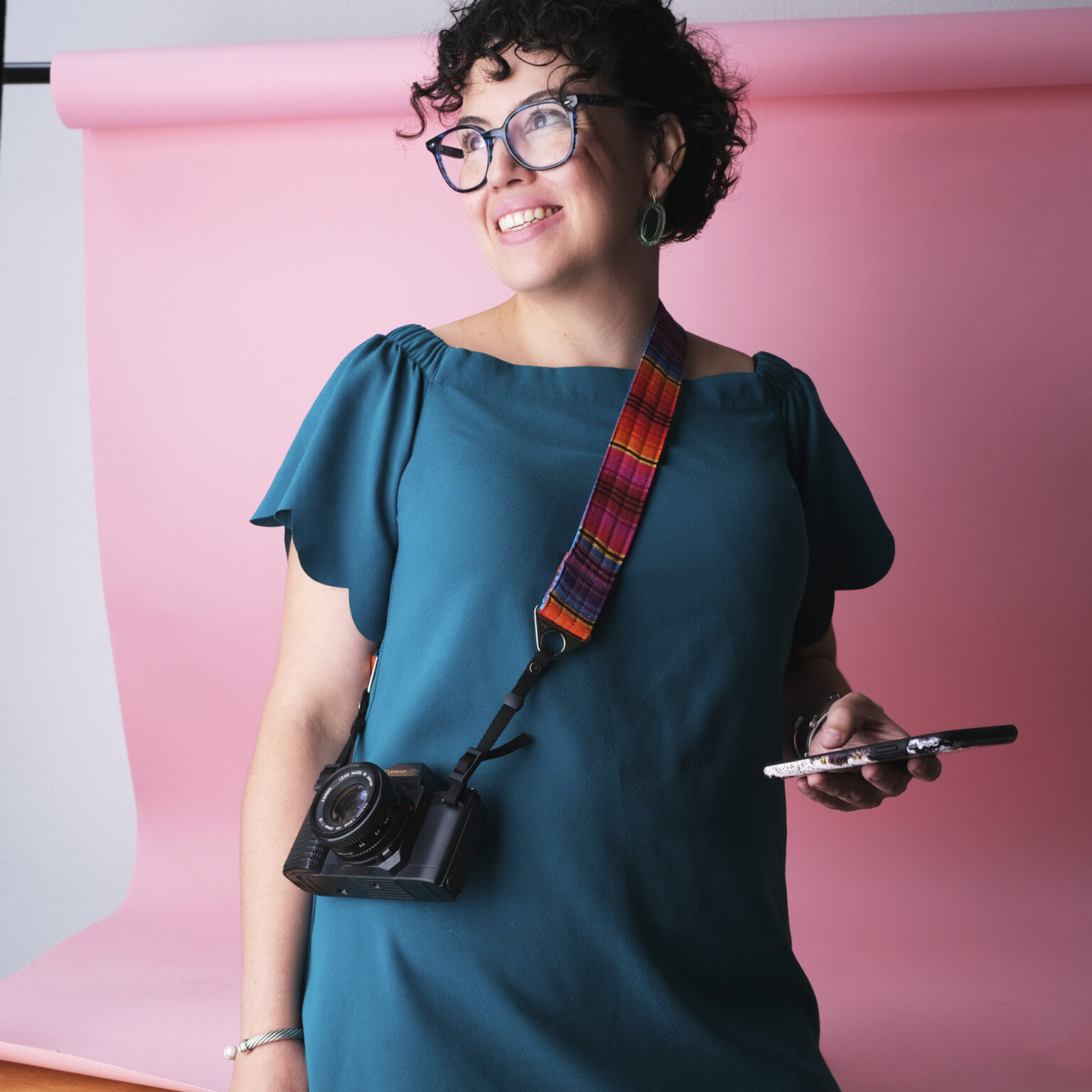 Designer Cotton Fabric Camera Strap | Rifle Paper Co + more