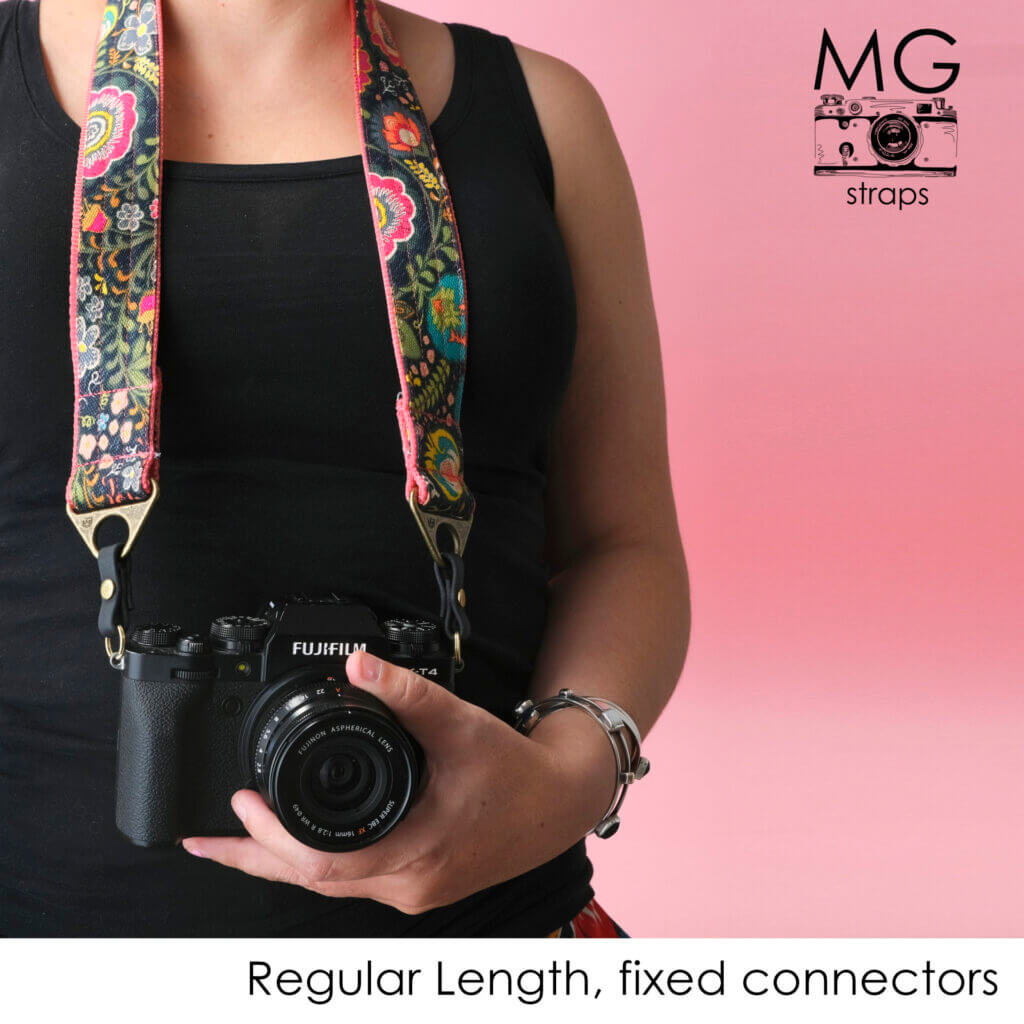 Designer Cotton Fabric Camera Strap | Rifle Paper Co + more