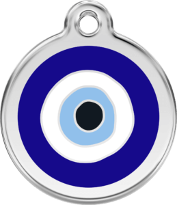 Red Dingo Evil Eye Protection Dog Tag