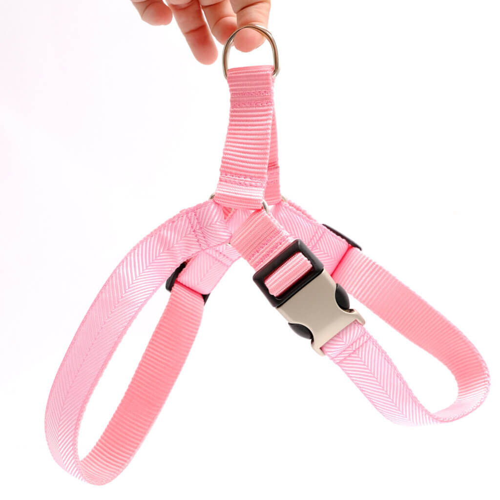 Valentine's Day Herringbone Easy On Dog Harness