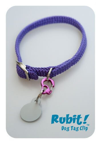 Clip on Dog Tag Holder - By MimiGreen