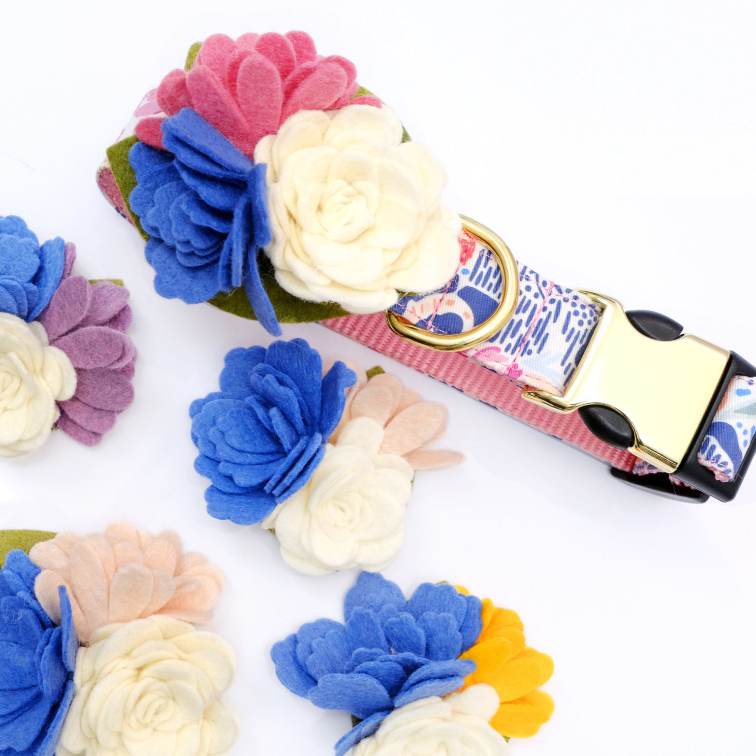 Dog Collar Flowers | Handmade by Mimi Green