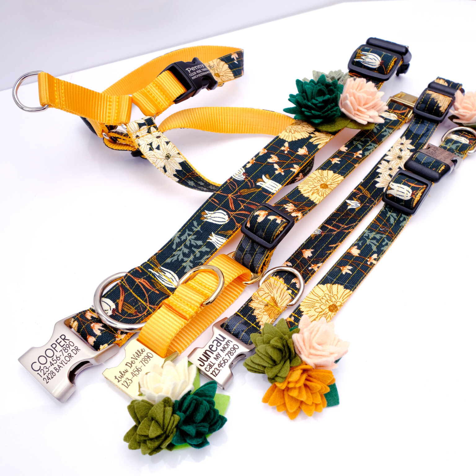 Custom & Personalized Handmade Dog Collars and Leashes