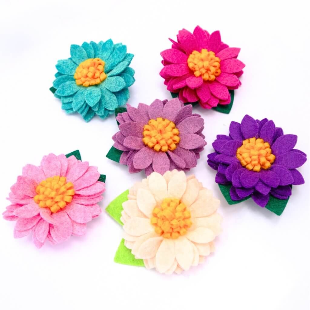 Dog Collar Flowers | Handmade by Mimi Green