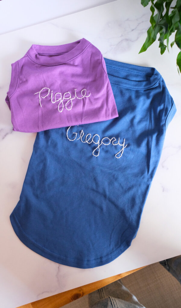 Personalized Dog Shirt | Embroidered Dog Shirt with Name