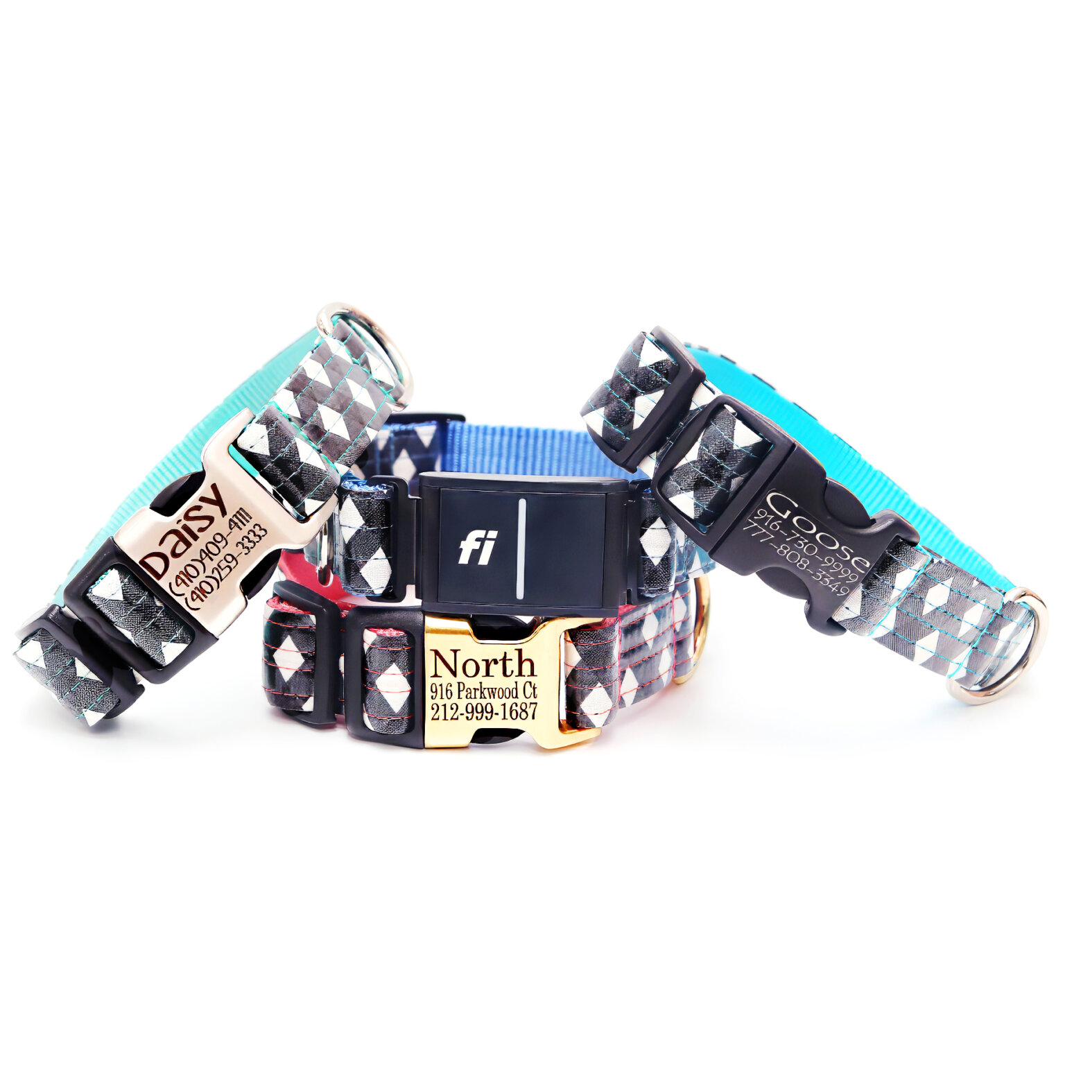 Laminated Cotton Fi Compatible Dog Collar