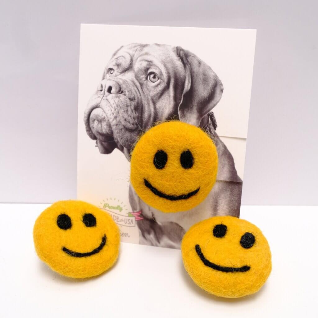 Smiley Face Dog Collar Accessory | Smile Emoji Dog Accessory