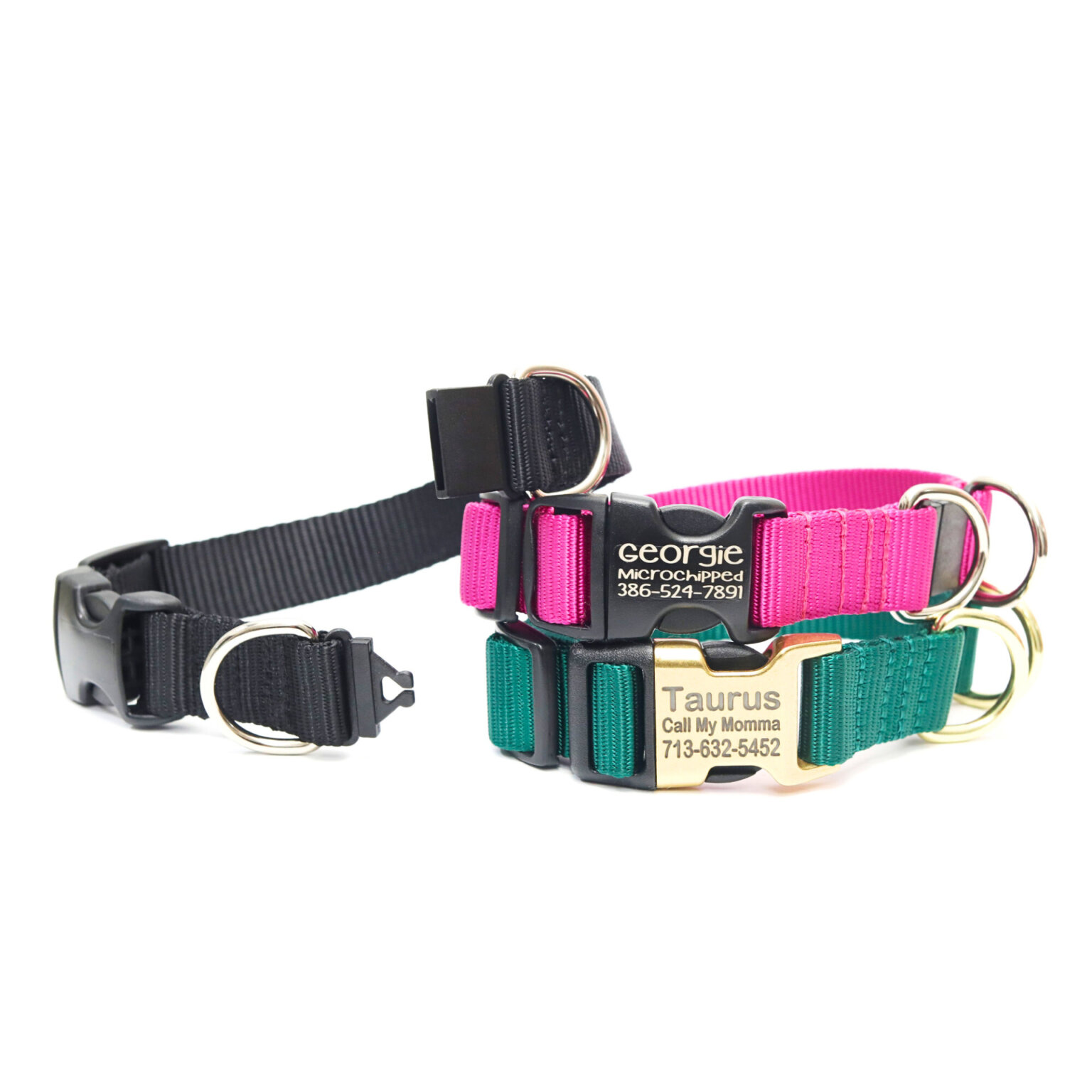Nylon Webbing Dog Collars - Personalized & Heavy Duty