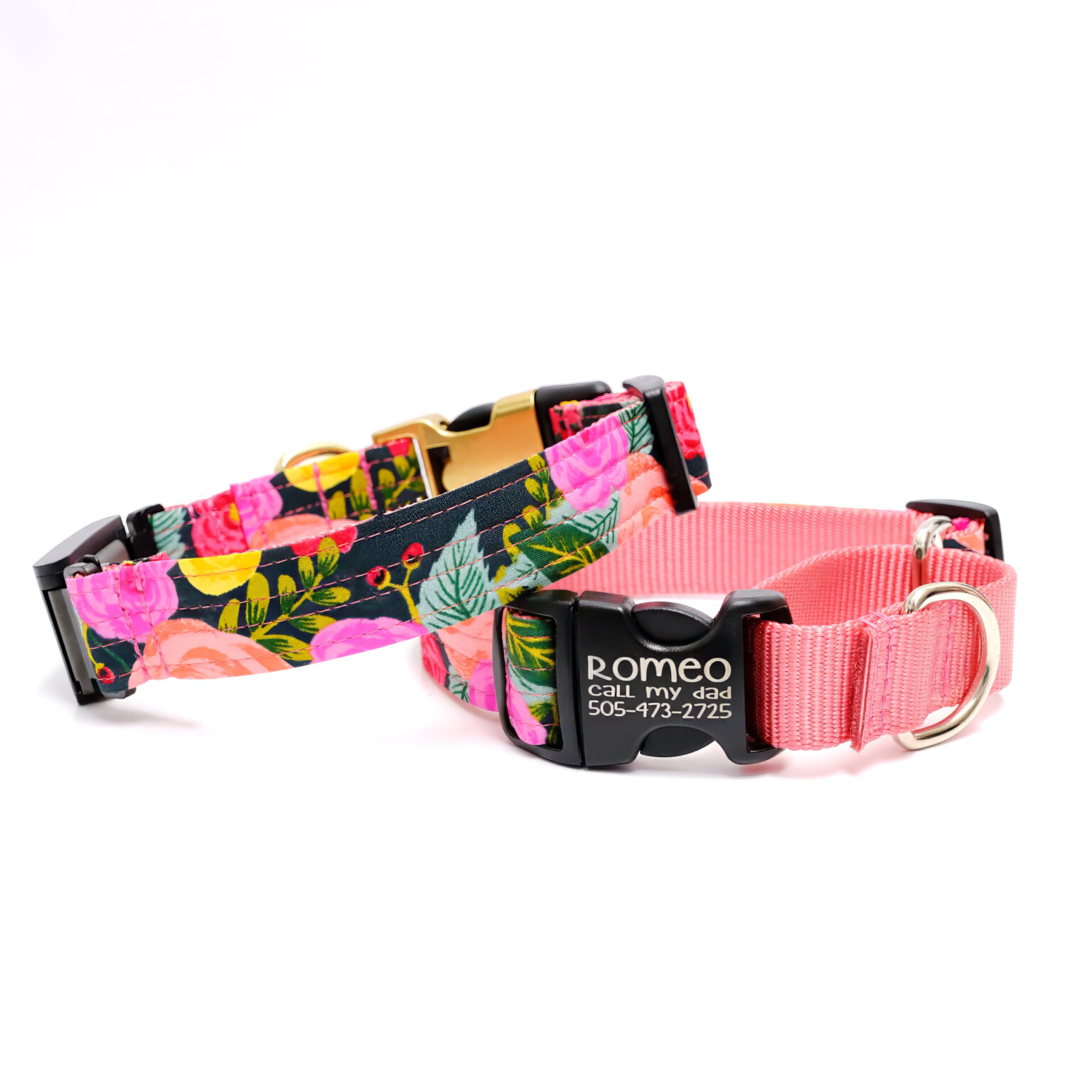 Martingale Dog Collar | Juliet Floral Collar | Rifle Paper Co Fabric