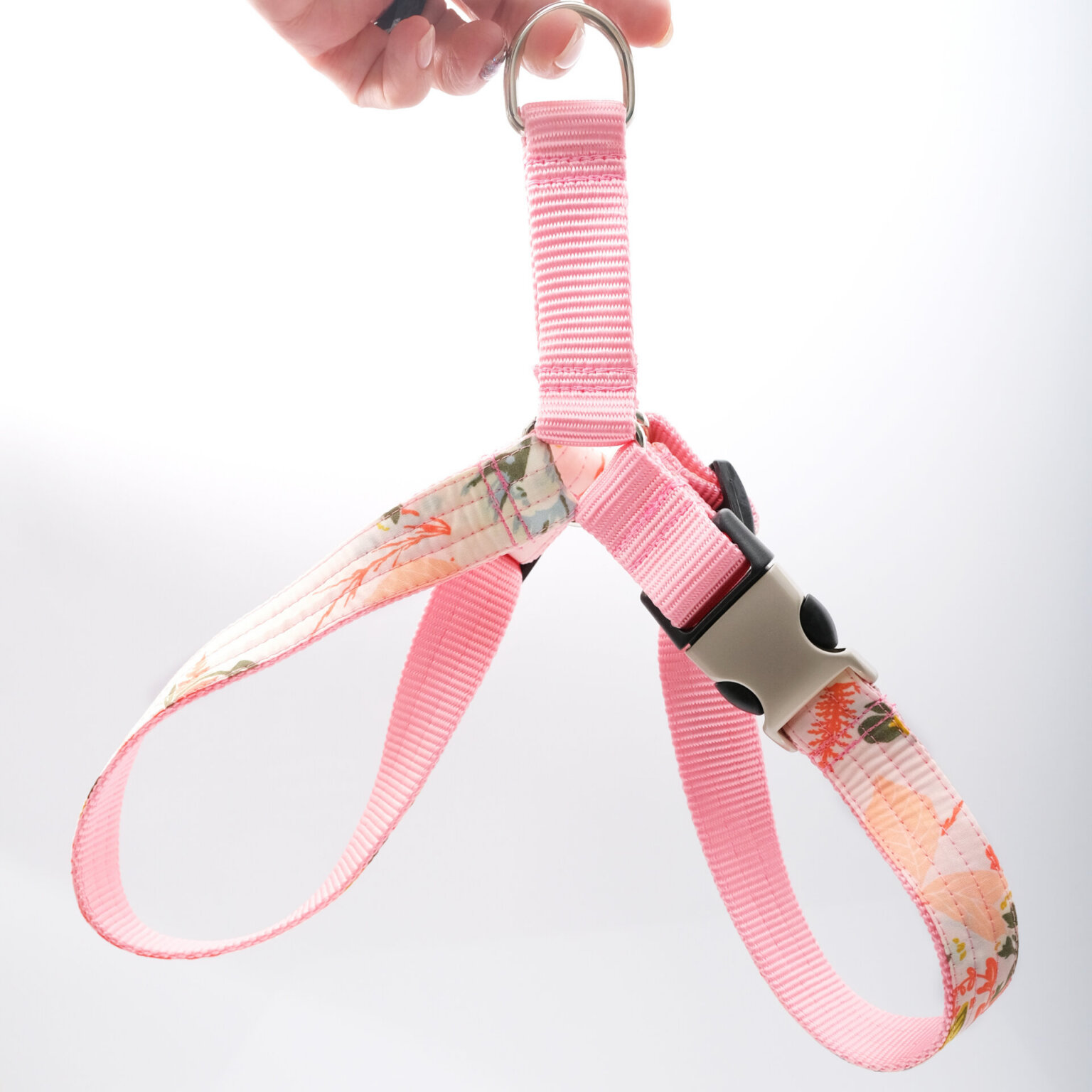 Easy On Floral Dog Harness | Engraved Harness Buckle | Lulu