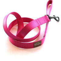 Violet Swiss Velvet Dog Leash